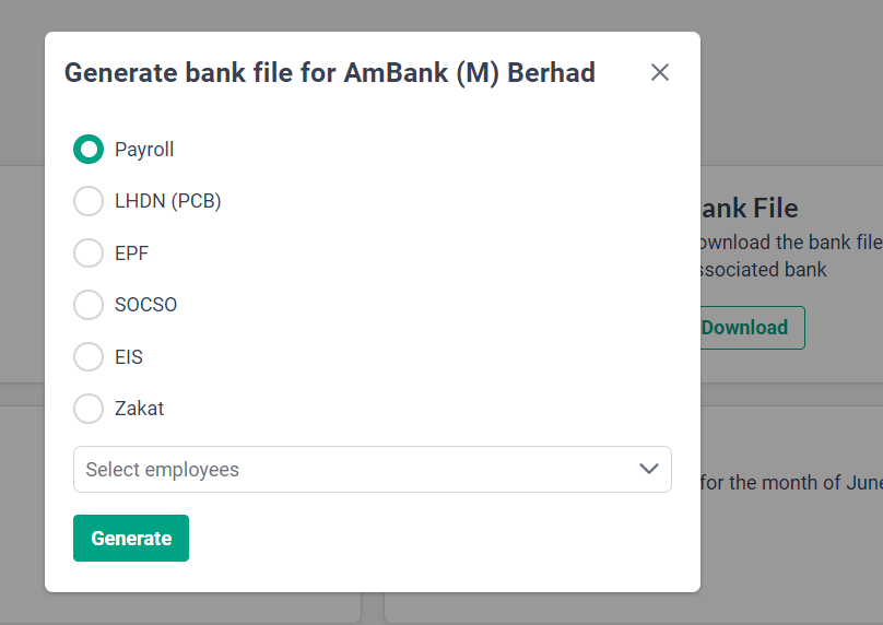 How to Generate Payroll, PCB, EPF, SOCSO, EIS & Zakat Bank File for ...