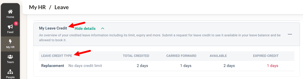 How to Request Credit Leave in BrioHR (Browser Guide)
