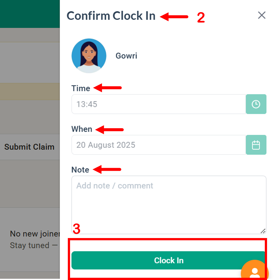 How to Clock In and Clock Out Using BrioHR (Browser Guide)