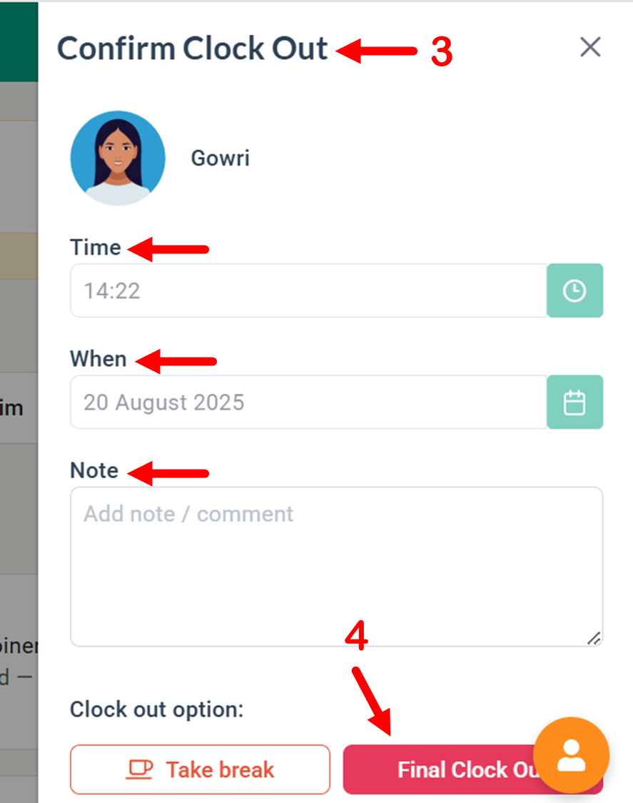 How to Clock In and Clock Out Using BrioHR (Browser Guide)