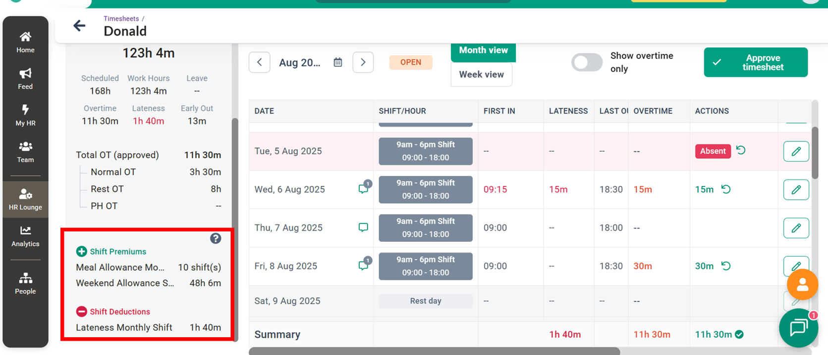 How to Set Up Shift Premiums and Deductions in BrioHR Time Attendance