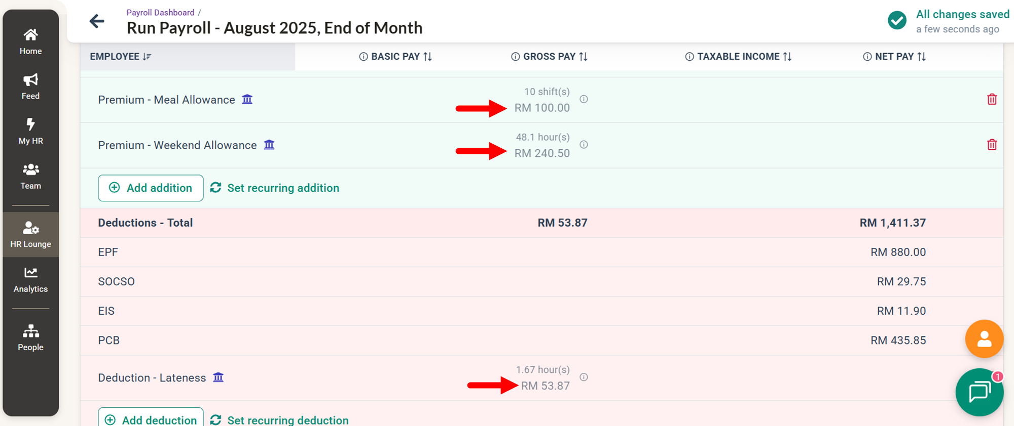 How to Set Up Shift Premiums and Deductions in BrioHR Time Attendance