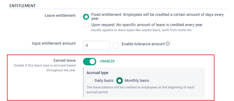 What is Earned Leave?