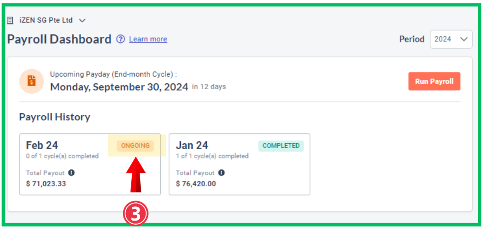 How to Complete the Payroll Month (Singapore/ SG)