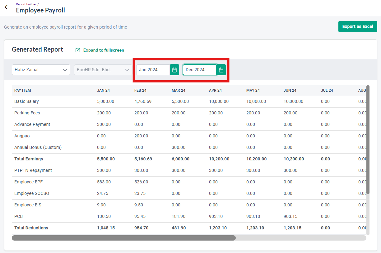 How to Generate Employee Payroll Reports for Malaysia Payroll in BrioHR