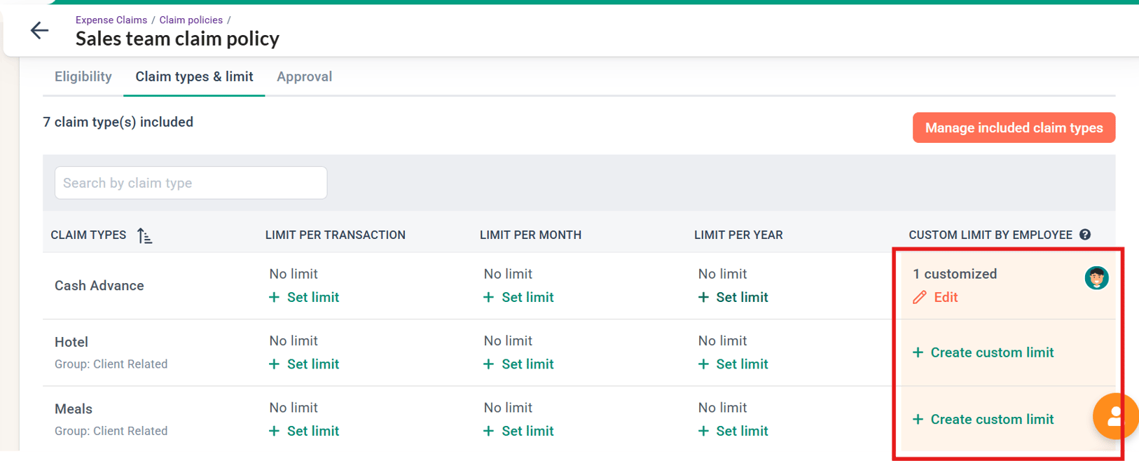 How to Create and Manage Claim Policies