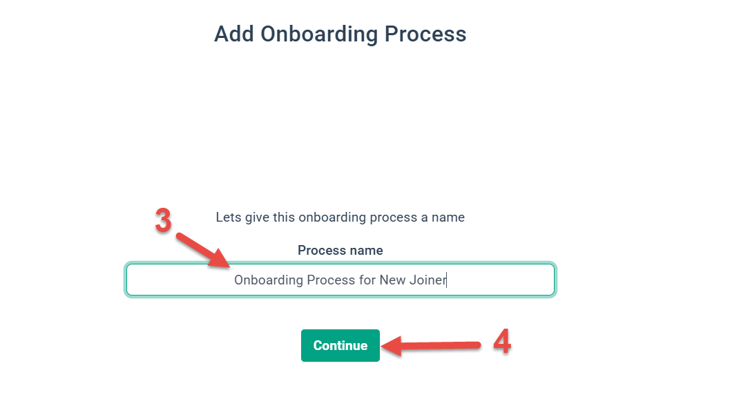 How to create a new onboarding process and setup period & roles ...