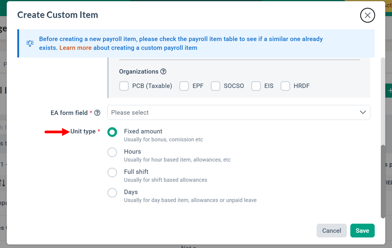 How to Use the New Payroll Items Table in Malaysia and Singapore Payroll