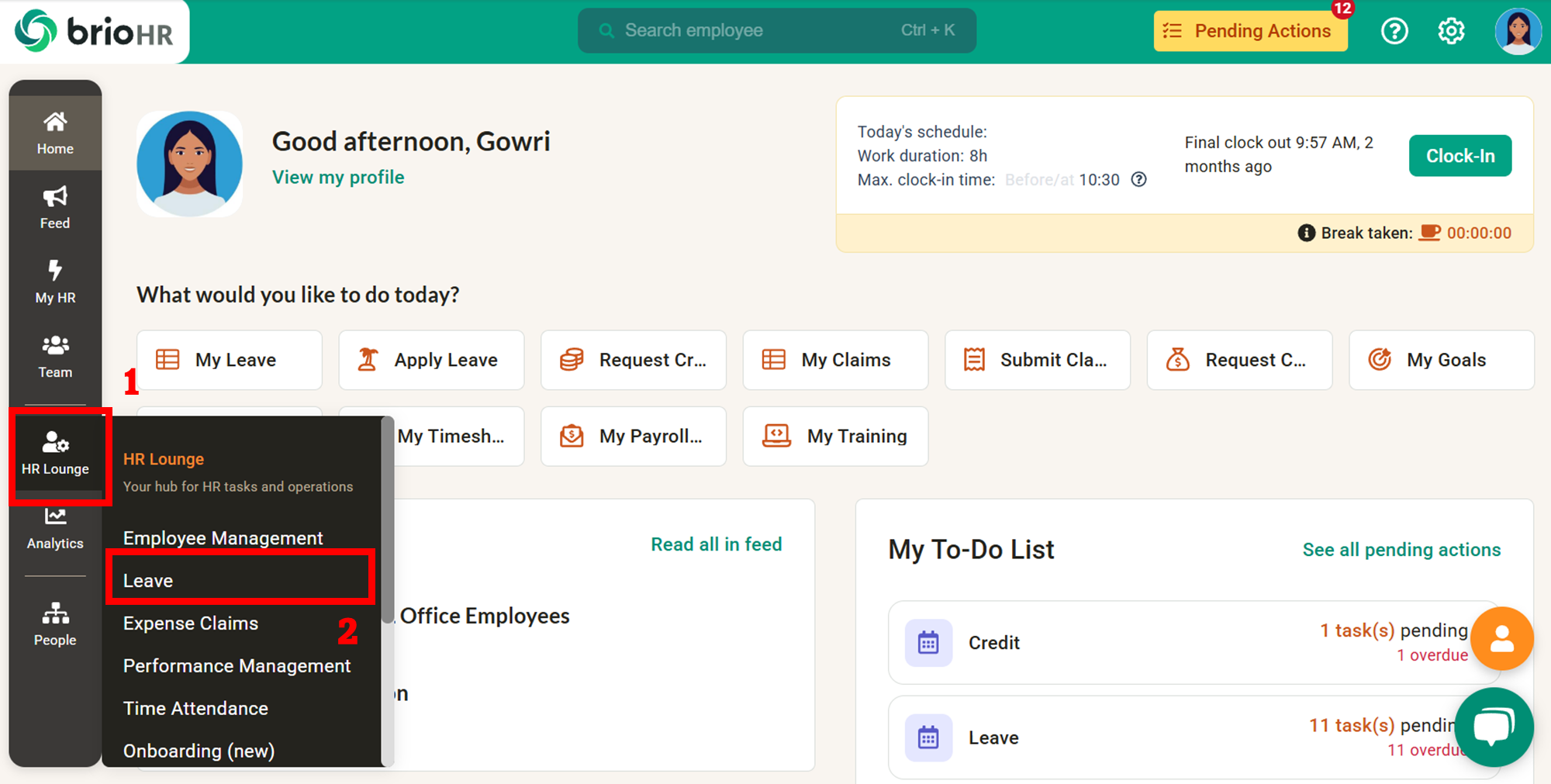 How to Adjust Leave Balance or Carry Forward in HR Lounge