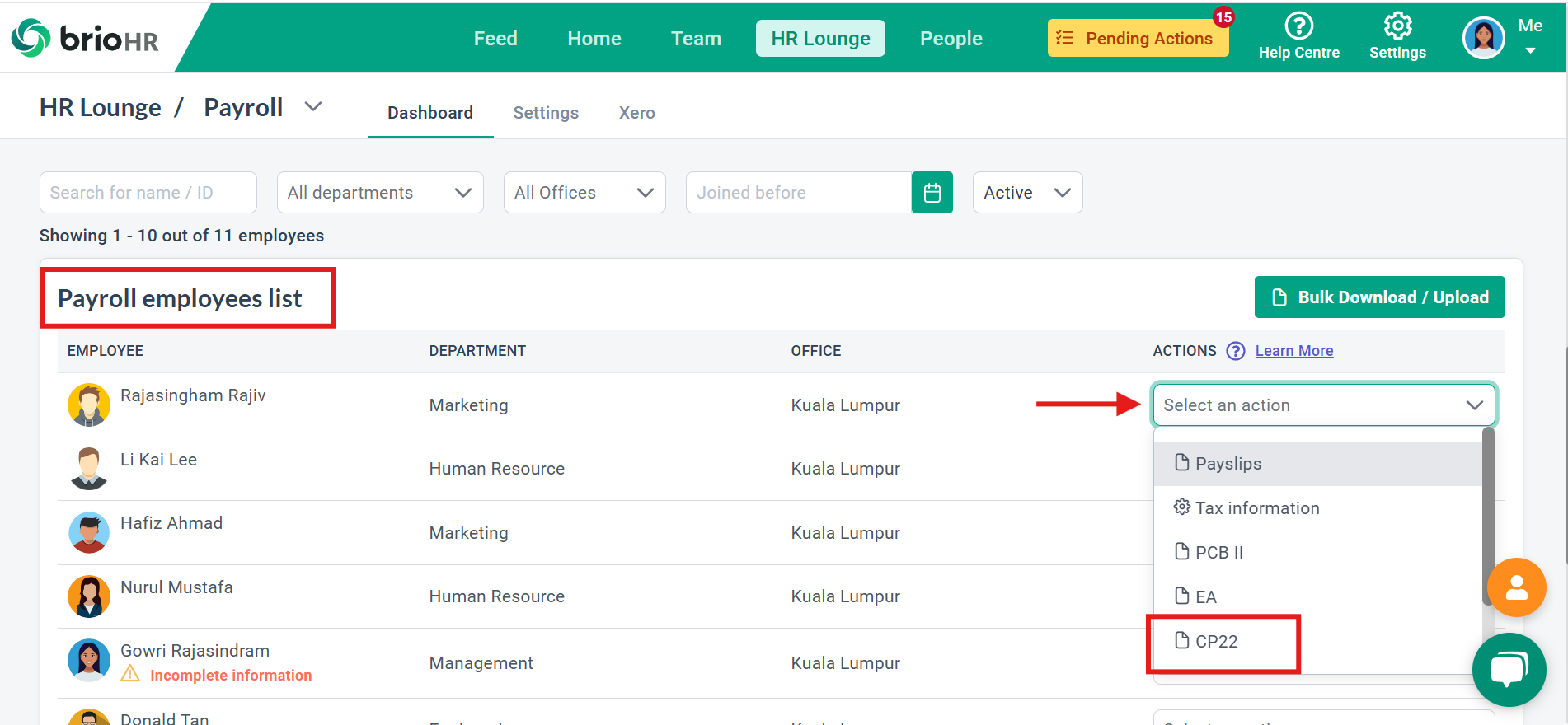 How to Generate the CP22 Form for Payroll in Malaysia