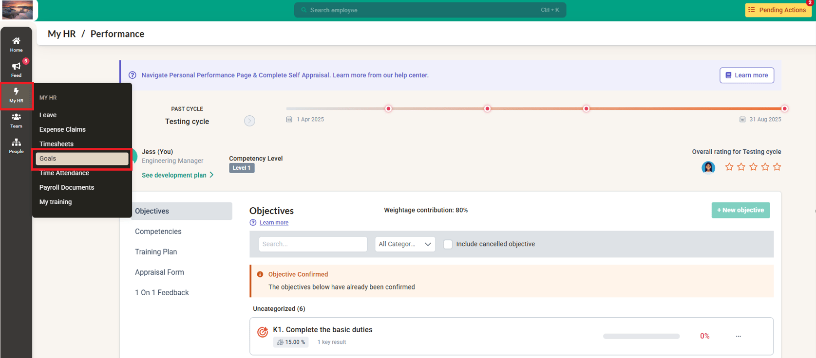 How Employees Can Use the Performance Module in BrioHR: Step-by-Step Guide