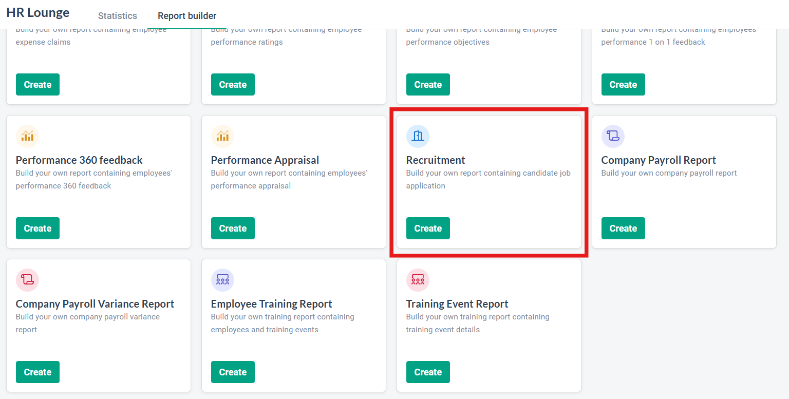 How to generate Recruitment Report?