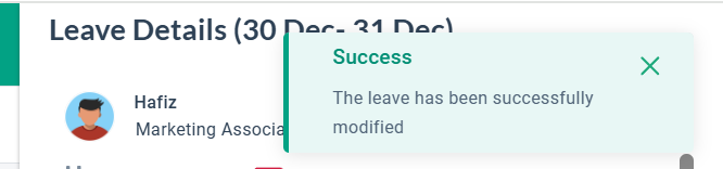 How to Modify Your Leave Application