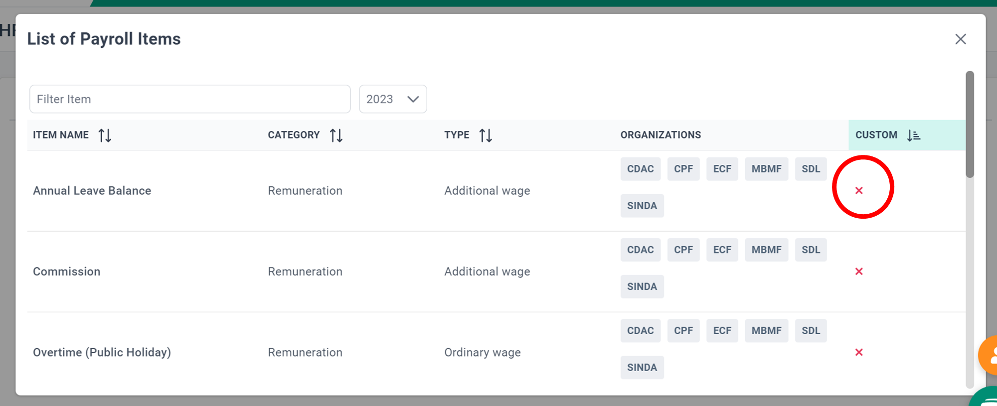 Default Pay Items: Definition and Use