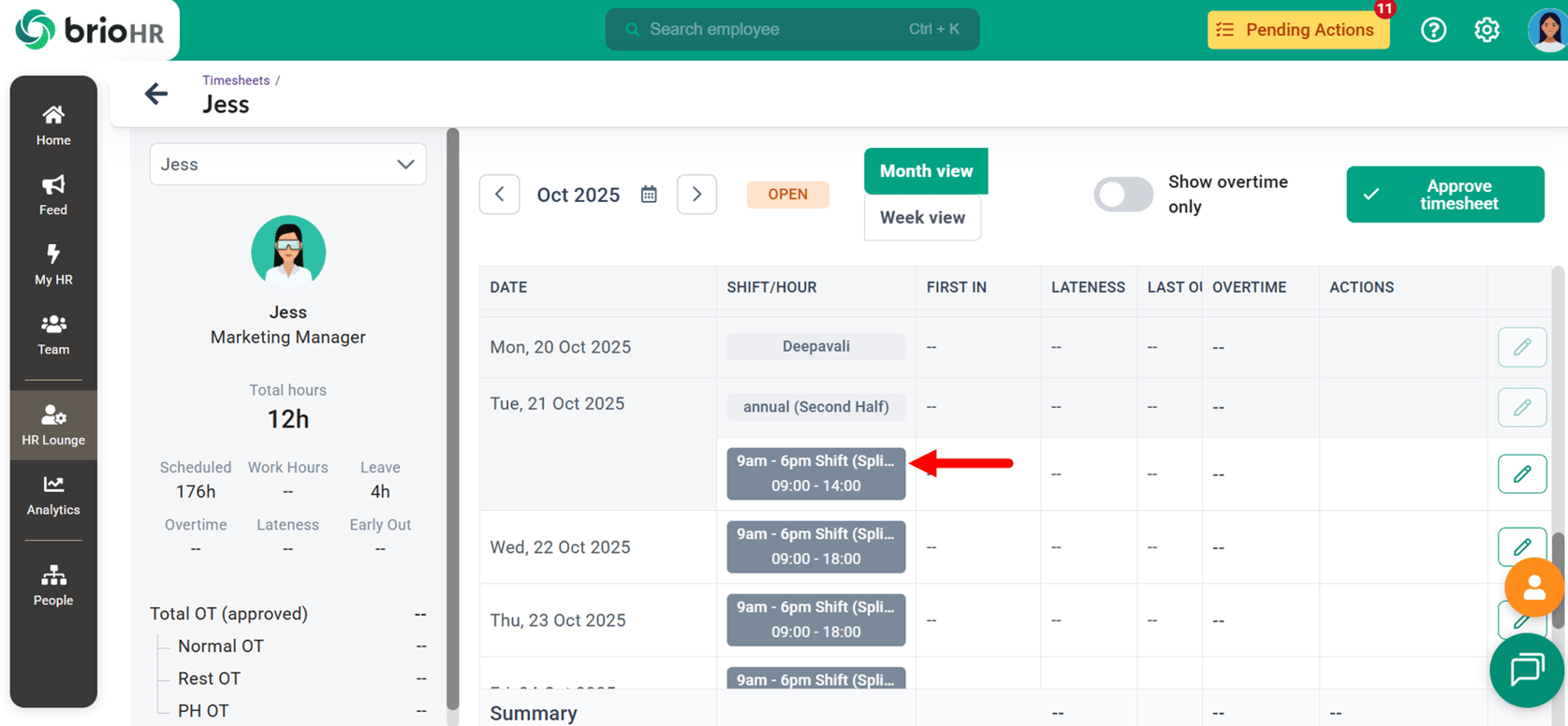 How to Configure Half-Day Leave Handling for Shift-Based Employees in ...
