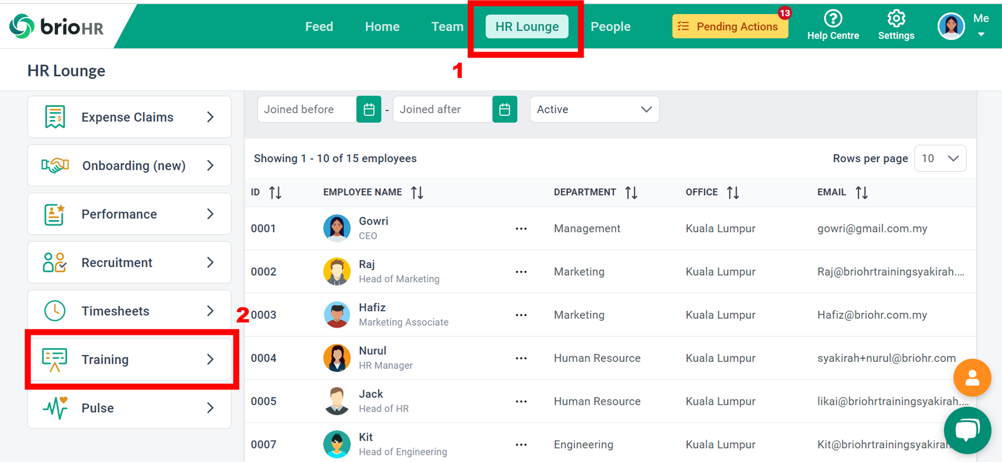 How to Setup Training Managers & Approval Workflow