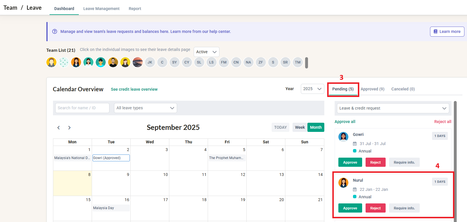 How to Manage and Approve Team Member Leave Requests