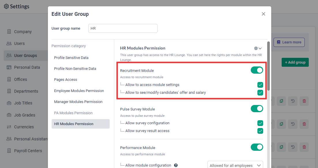 How to Enable Recruitment Module Access & Reports for HR Admin & Manager